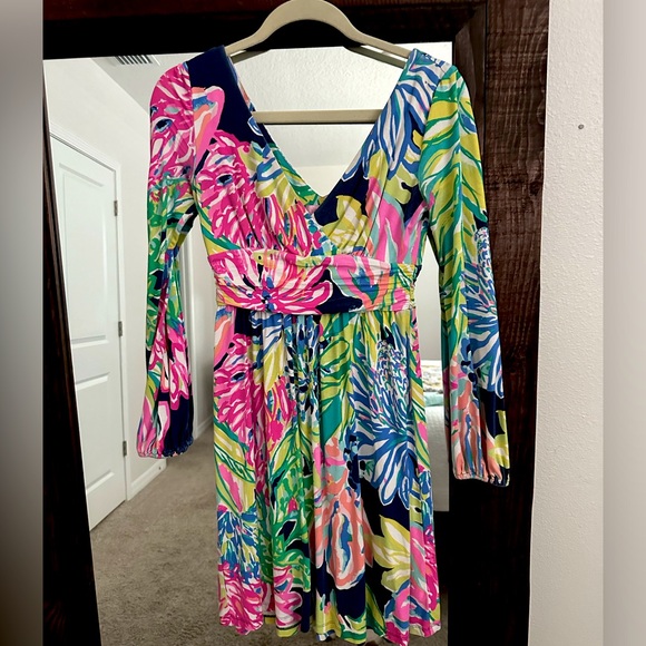 Lilly Pulitzer | Dresses | Lilly Pulitzer Xs Long Sleeve Mid Dress | Poshmark